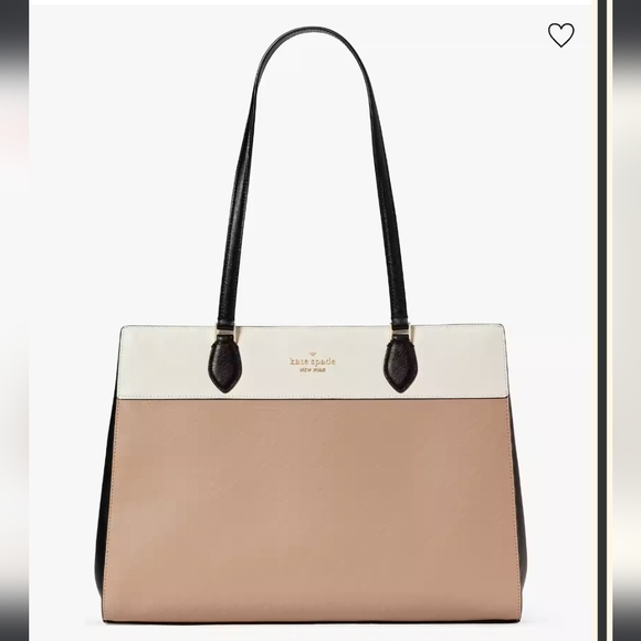 kate spade | Bags | Kate Spade Colorblock Saffiano Leather Laptop Tote ...
